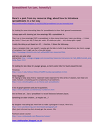 Spreadsheet Fun! by siobhan_h_allen | Teaching Resources