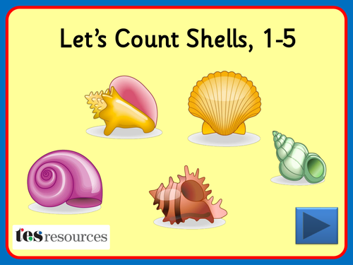 Let's Count Shells! 1-5 | Teaching Resources