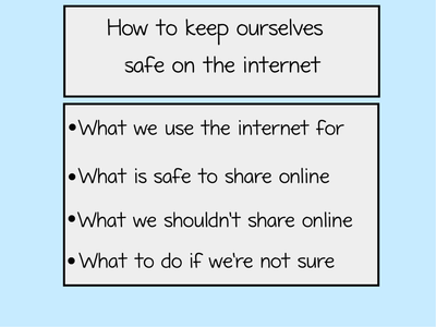 Online Internet Safety Lesson Plan and Resources - Resources - TES