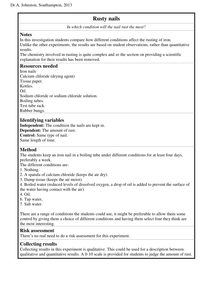 KS3 Science - Practical investigations - Part 1 by WonderCaliban - UK ...