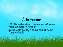 à la ferme (Farm animals in French) | Teaching Resources