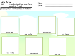 à la ferme (Farm animals in French) | Teaching Resources