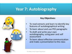 Autobiography SoW | Teaching Resources