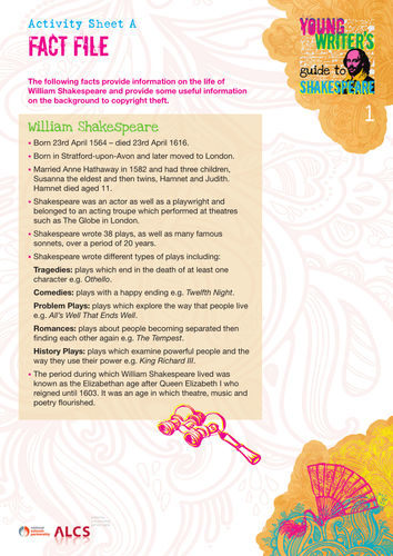 Young Writer's Guide to Shakespeare - KS2 & KS3 | Teaching Resources