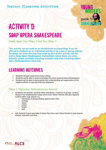 Young Writer's Guide to Shakespeare - KS2 & KS3 | Teaching Resources