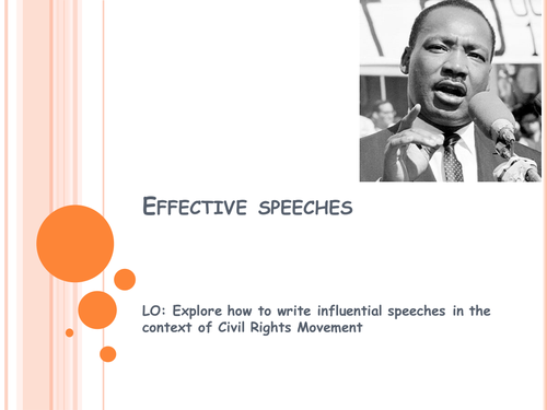 Writing effective speeches | Teaching Resources
