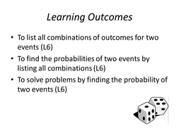 Combined Probabilities Lesson | Teaching Resources