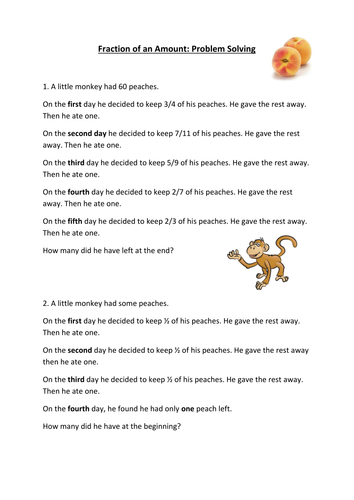 Fraction of an Amount Lesson | Teaching Resources