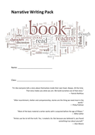 Narrative Writing Pack | Teaching Resources