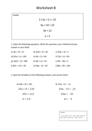 Solving equations (L6/7) Lesson | Teaching Resources