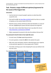 EPQ level 2 - Pilot Project - lesson one by oaelibrarian - UK Teaching ...