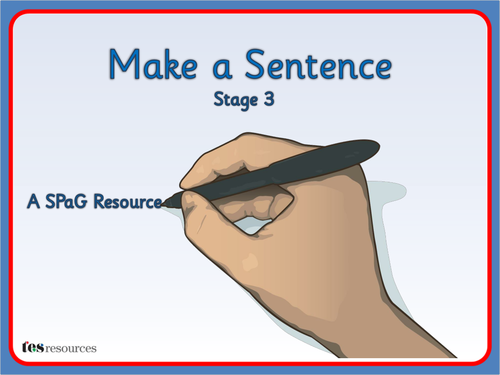 Make a Sentence Activity. | Teaching Resources