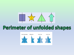 Perimeter of unfolded shapes | Teaching Resources