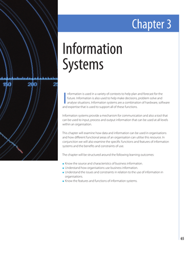 BTEC ICT Unit 3 Information Systems Assignment 1 | Teaching Resources