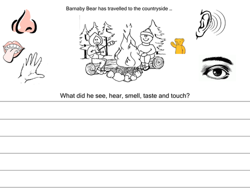 Barnaby Bear descriptive writing sheets | Teaching Resources