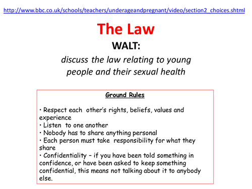 Sexual relationships | Teaching Resources