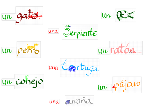 Las mascotas - Pets in Spanish as calligrams | Teaching Resources