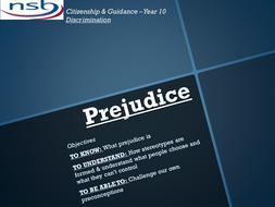 Prejudice - Discrimination - Stereotypes | Teaching Resources