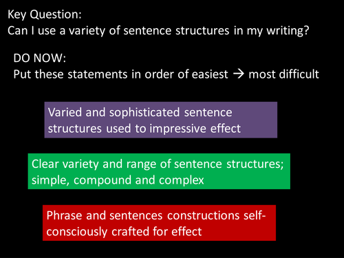 Sentence structure consequences - no planning! | Teaching Resources