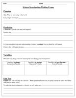 Science Planning Investigation sheets by carlfarrant88 - UK Teaching ...