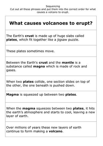 Volcanoes Full Scheme of Work by asadler79 - Teaching Resources - TES