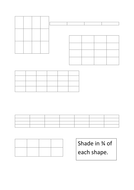 Shading in 3/4 of a rectangle | Teaching Resources