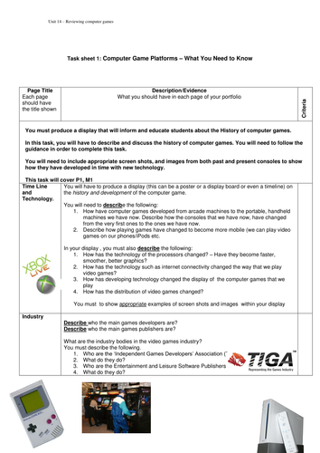 Reviewing Computer Games: KS4 media studies | Teaching Resources