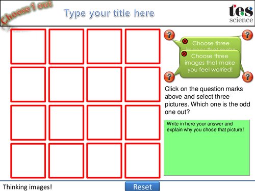 Choose one out! - Relationships | Teaching Resources