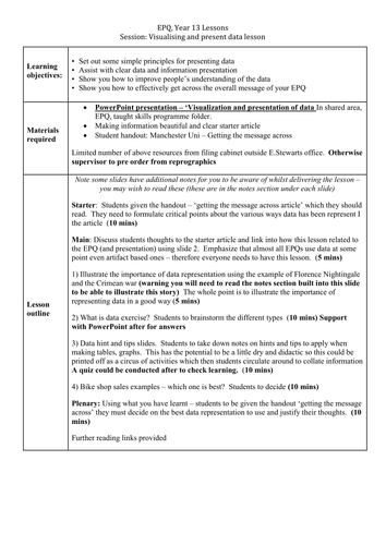EPQ taught skills Data | Teaching Resources EPQ taught skills Data | Teaching Resources