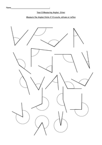 Angles Measuring Estimating and Drawing KS3 by TeachByNumbers - UK ...