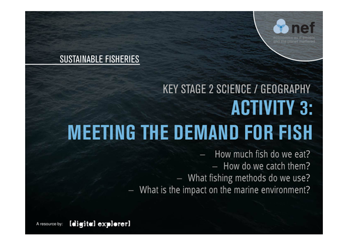 Sustainable Fisheries: Ages 8-11/ KS2 | Teaching Resources
