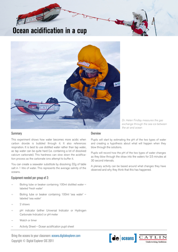 Ocean investigation experiments Science KS3 KS4 | Teaching Resources