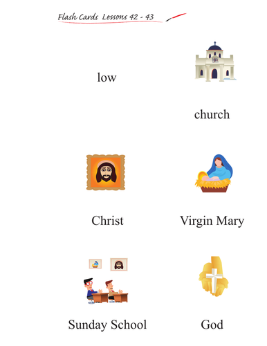 Level 1 - Lesson 43 FLASHCARDS (Religious Content) | Teaching Resources