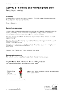 Retelling and writing a pirate story - Resources - TES