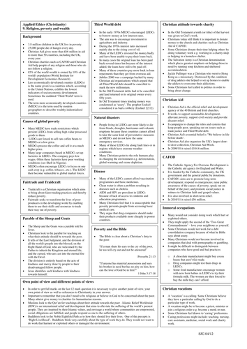 OCR Religious Studies B | Teaching Resources