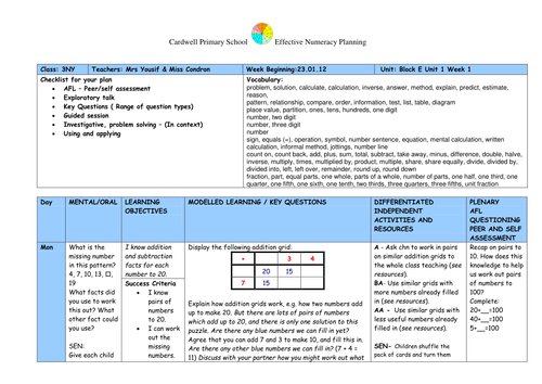 Year 3 Numeracy Block E Unit 1 | Teaching Resources