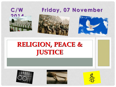 Religion, Peace & Justice Overview by JMR4168 - UK Teaching Resources - TES