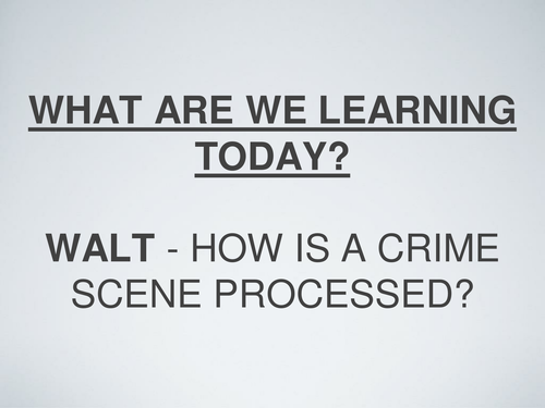 Btec Level 2 Unit 13 Forensics Assignment 1 Teaching Resources