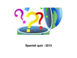 Spanish quiz | Teaching Resources