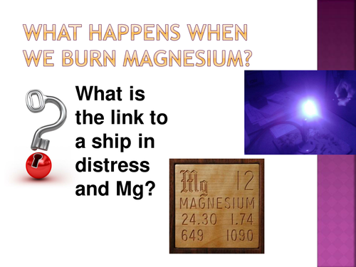 KS3 Atoms L6; burning magnesium | Teaching Resources