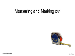 Measuring and Marking out | Teaching Resources