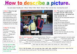 How to describe a picture (exercise) | Teaching Resources