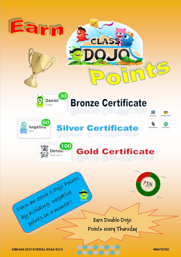 Class Dojo Rewards Poster | Teaching Resources