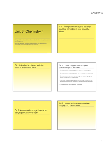 AQA GCSE Chemistry Unit 1-4 booklets | Teaching Resources AQA GCSE Chemistry Unit 1-4 booklets | Teaching Resources