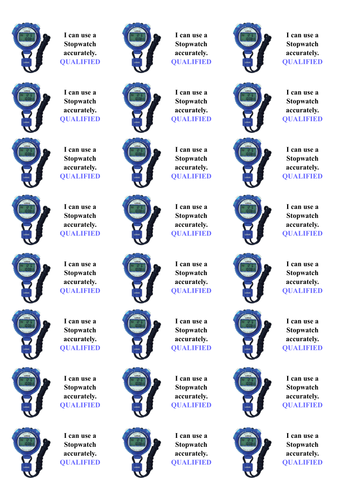 Equipment proficiency stickers | Teaching Resources
