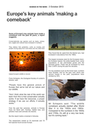 Science in the news - Articles for display boards | Teaching Resources