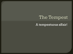 The Tempest IGCSE Literature | Teaching Resources