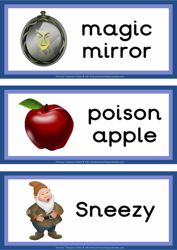 'Snow White and the Seven Dwarfs' Flashcards | Teaching Resources