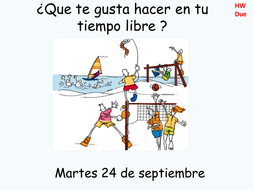 Que te gusta hacer en tu Tiempo Libre | Teaching Resources