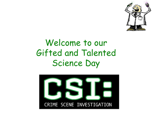 Gifted & Talented CSI Activity | Teaching Resources